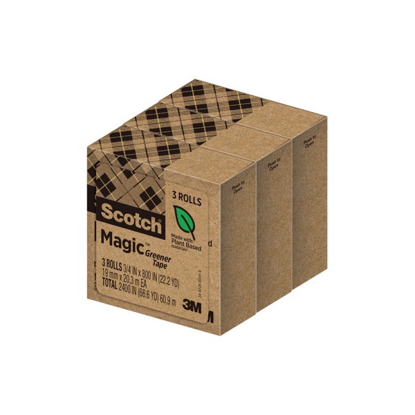 테이프테이프컷터기 스카치 매직테이프 그리너 테이프 리필 812s3 19mm20m 3팩48입 코랩샵 Kolab 연구용 기자재 실험용 기초 소모품 및 연구